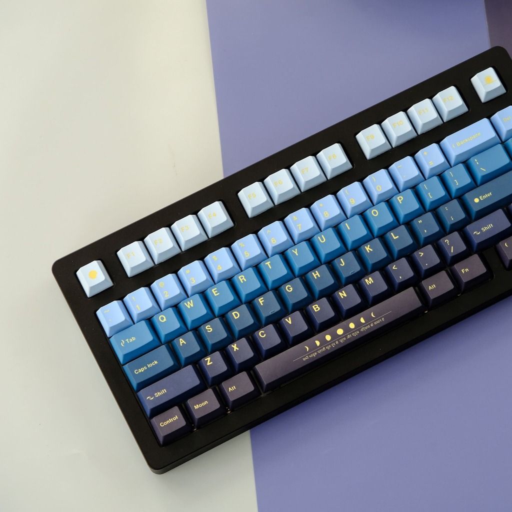 The Moon Keycaps | Cherry Profile | PBT Dye-Sub | Royal Kludge Tecware ...