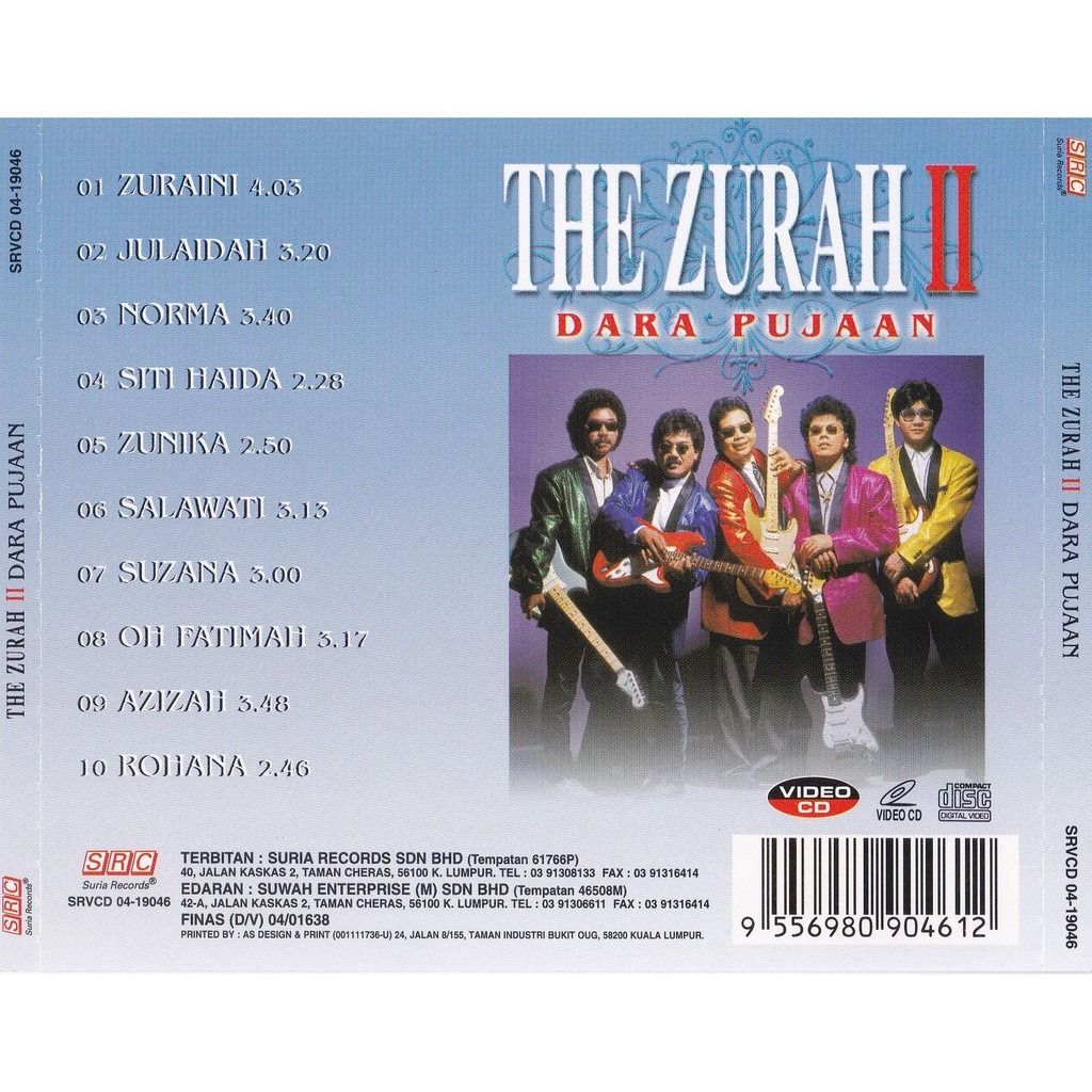 The Zurah II Dara Pujaan VCD MTV Karaoke Original New And Sealed ...