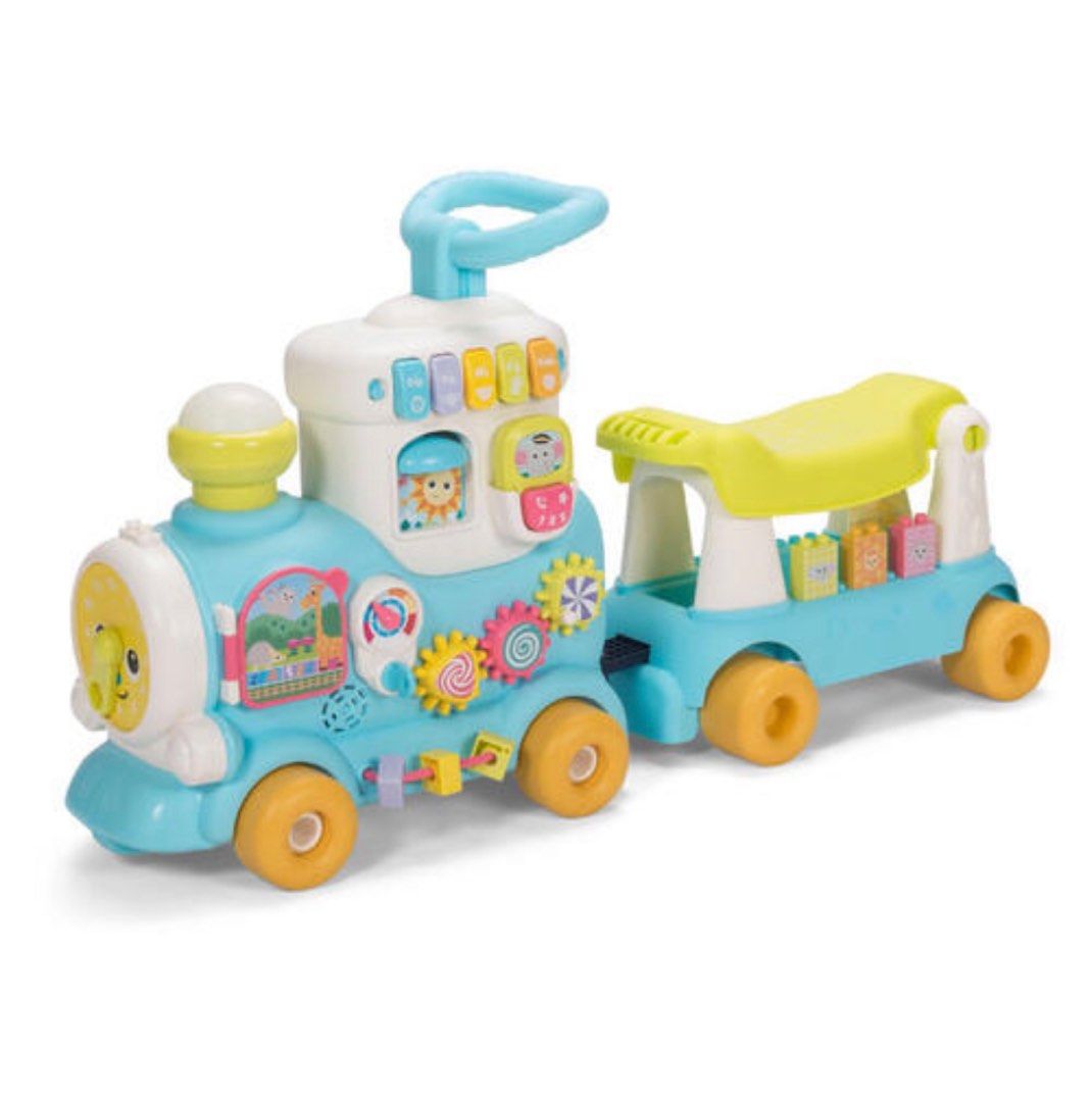 Top Tots 4 in 1 Learning Train Walker, Babies & Kids, Infant Playtime ...
