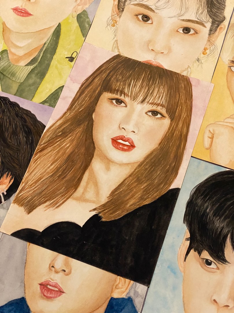 TWICE Momo - Watercolor Portrait on Carousell
