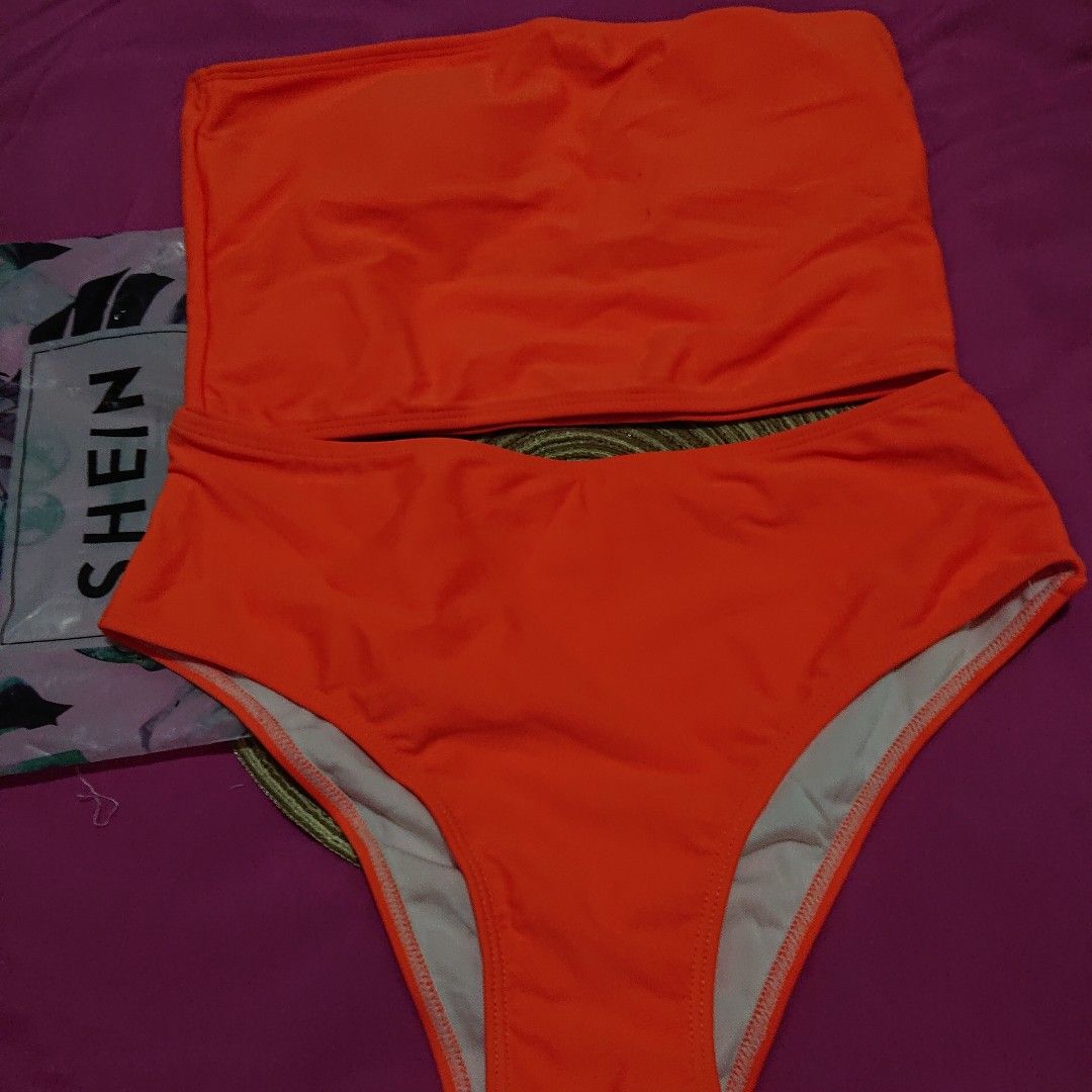 Two piece tube top bikini set swimsuit, Women's Fashion, Swimwear ...