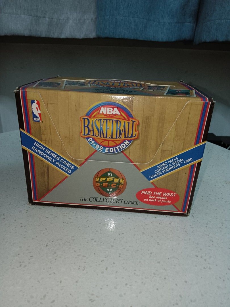 Upper Deck NBA Basketball 1991-1992 Edition JUMBO PACK BOX, Hobbies ...