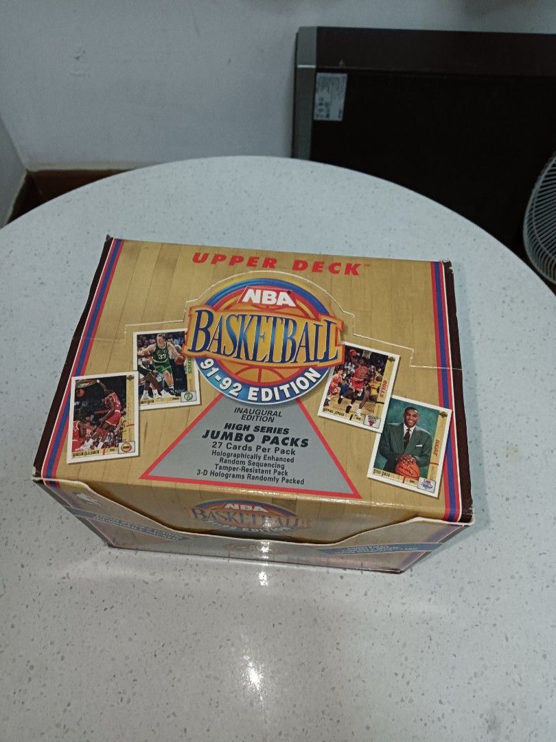 Upper Deck NBA Basketball 1991-1992 Edition JUMBO PACK BOX, Hobbies ...