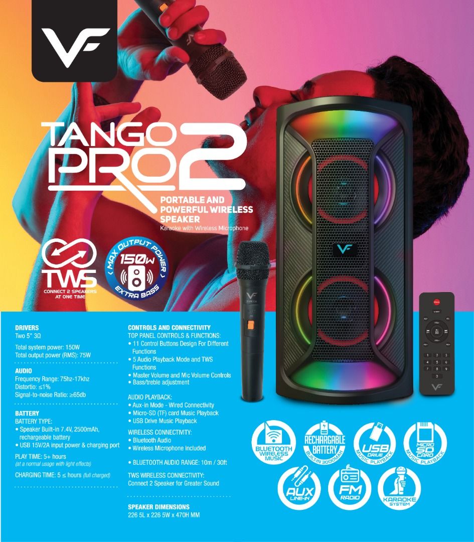 [Official] Vinnfier Tango Pro 2 Wireless Bluetooth Portable Speaker ...