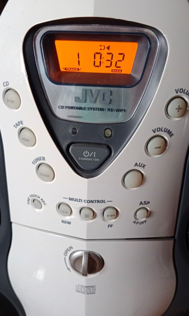 VINTAGE JVC BOOMBOX Backpack Stereo CD Player Radio Cassette, Audio ...