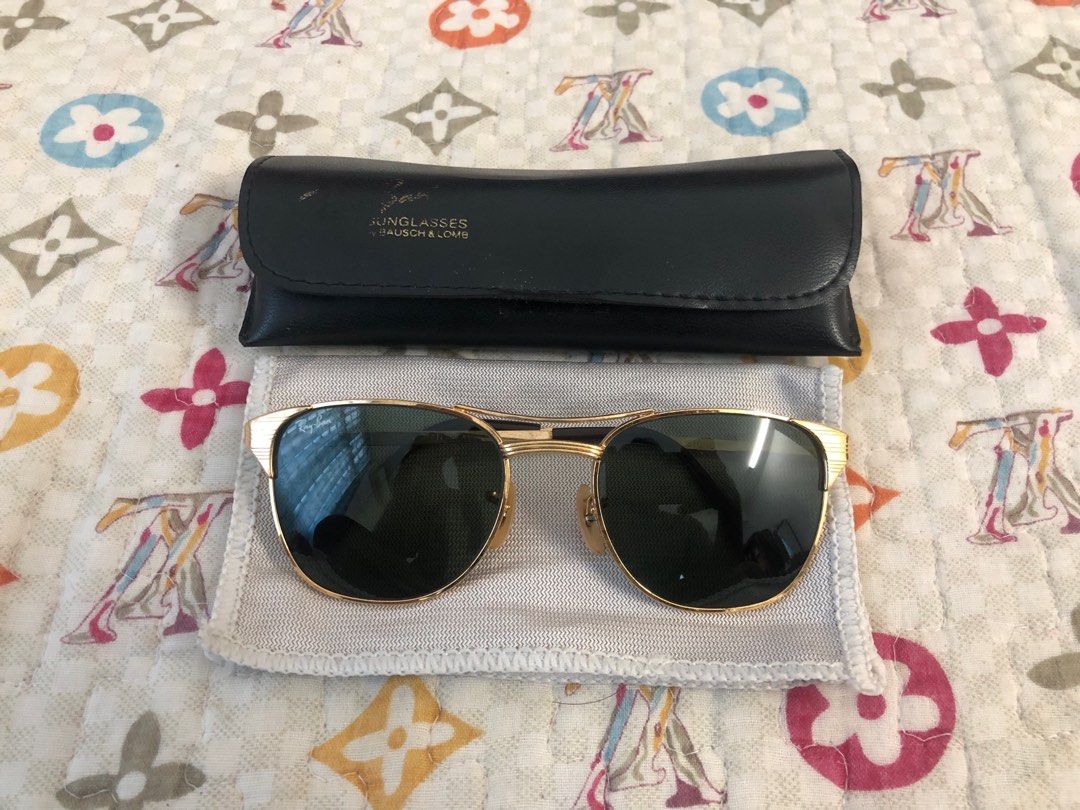 VINTAGE RAY BAN SIGNET GOLD B&L USA SUNGLASSES, Men's Fashion, Watches & Accessories, Sunglasses ...