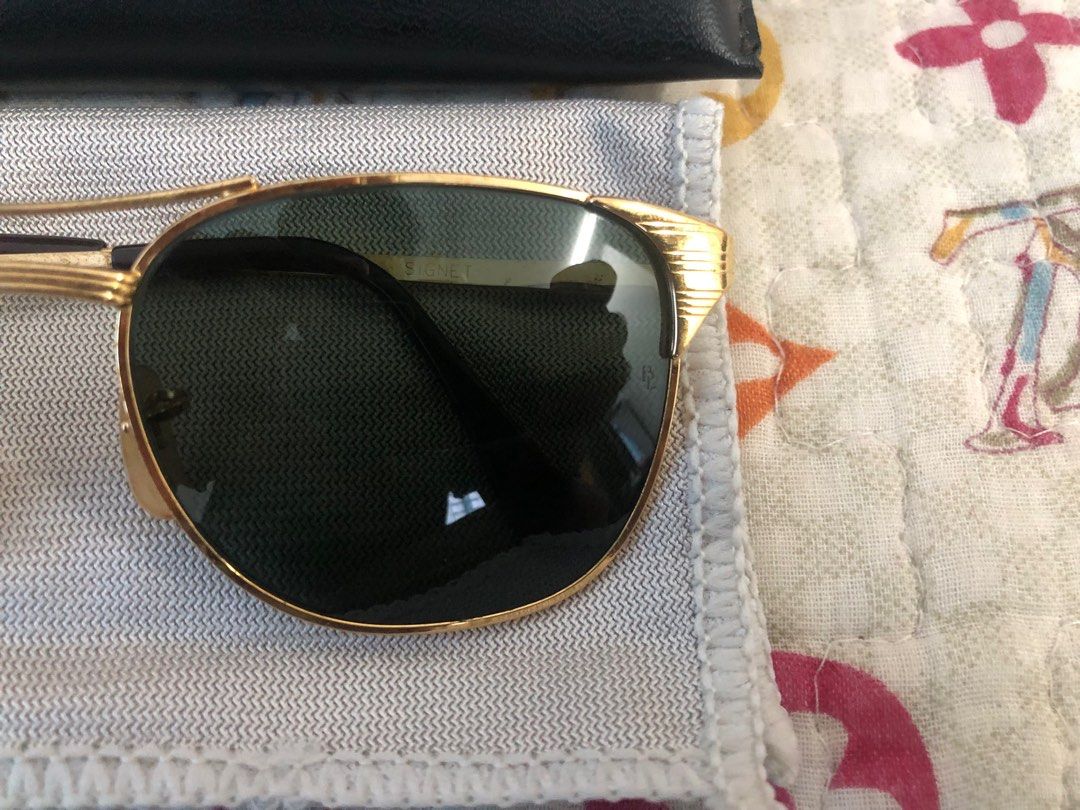 VINTAGE RAY BAN SIGNET GOLD B&L USA SUNGLASSES, Men's Fashion, Watches ...