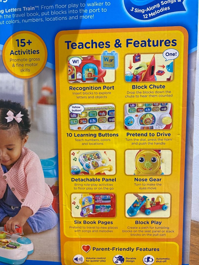 Vtech 4-in-1 Learning Letters Train with Box, Babies & Kids, Infant ...