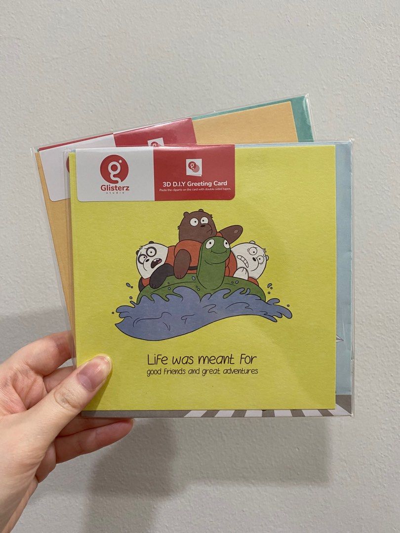 We Bare Bears greeting cards, Hobbies & Toys, Stationery & Craft, Occasions & Party Supplies on ...