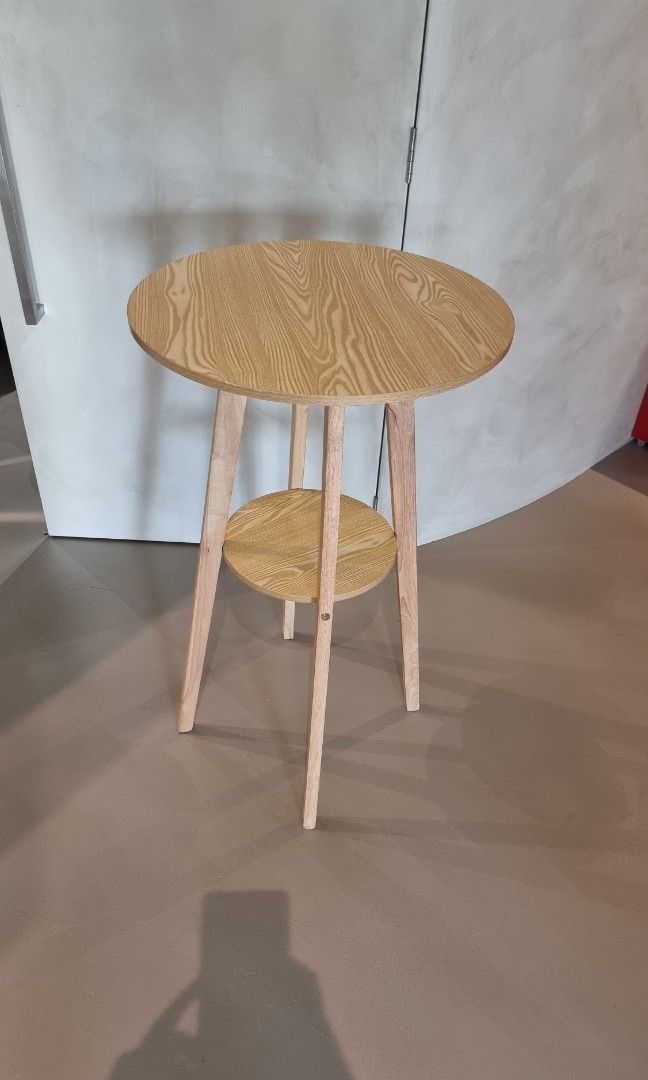 Wooden High Round Table, Furniture & Home Living, Furniture, Tables ...