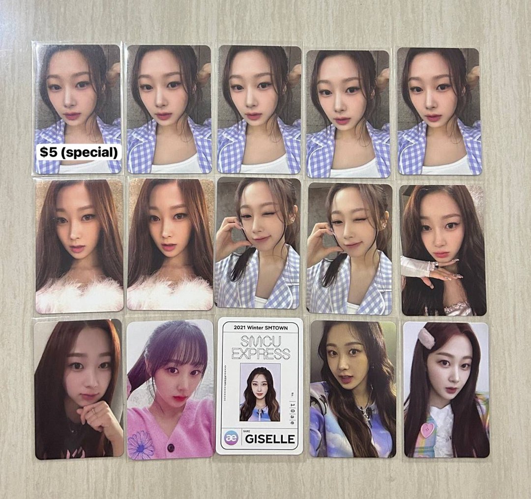 wts aespa giselle pcs photocards md, Hobbies & Toys, Memorabilia & Collectibles, K-Wave on Carousell