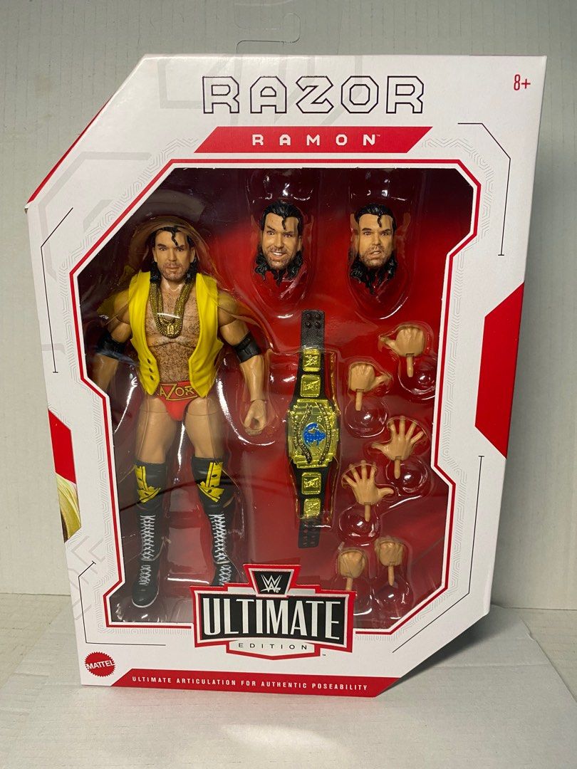 WWE Elite collection AJ Styles ($45)Ultimate Warrior ($47) Hulk Hogan ...