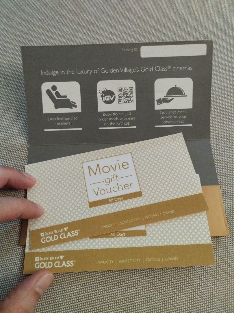 2 Gold Class Tickets (All Day and Sessions), Tickets & Vouchers ...