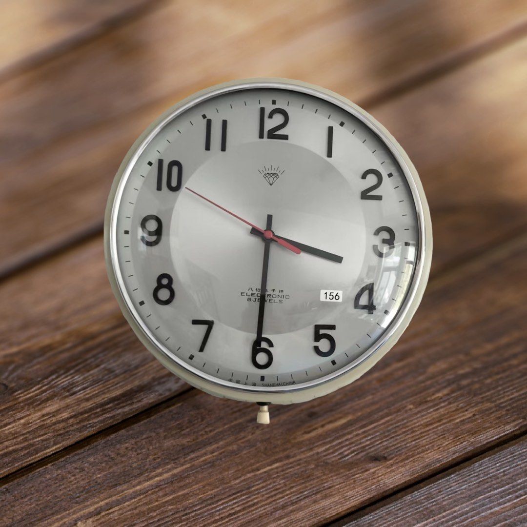 32 cm Numeric Dial 32 cm Transistor Clock 8 Jewel Diamond Clock battery ...