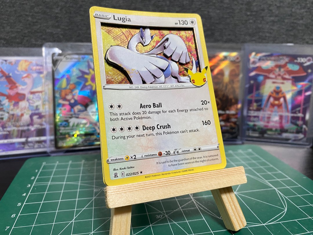 3D Handcrafted Pokémon cards craft - Shadow Box Art (Celebration Lugia ...
