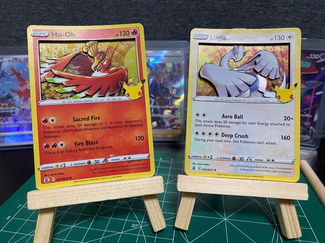 3D Handcrafted Pokémon cards craft - Shadow Box Art (Celebration Lugia ...