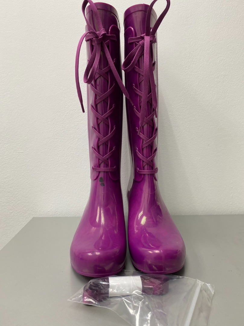 60.YSL rubber boots on Carousell