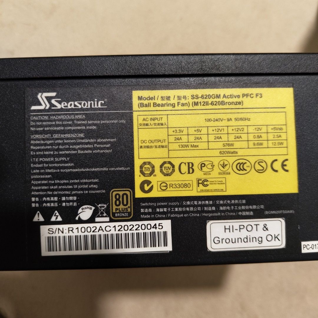 620W Semi Modular PSU, Computers & Tech, Parts & Accessories, Computer ...