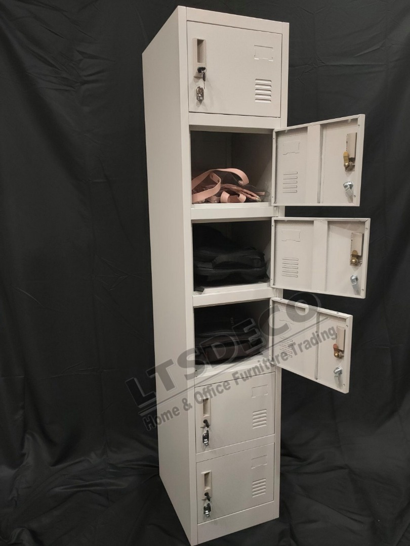 6-DOORS TOWER LOCKER OFFICE PARTITION FURNITURE on Carousell