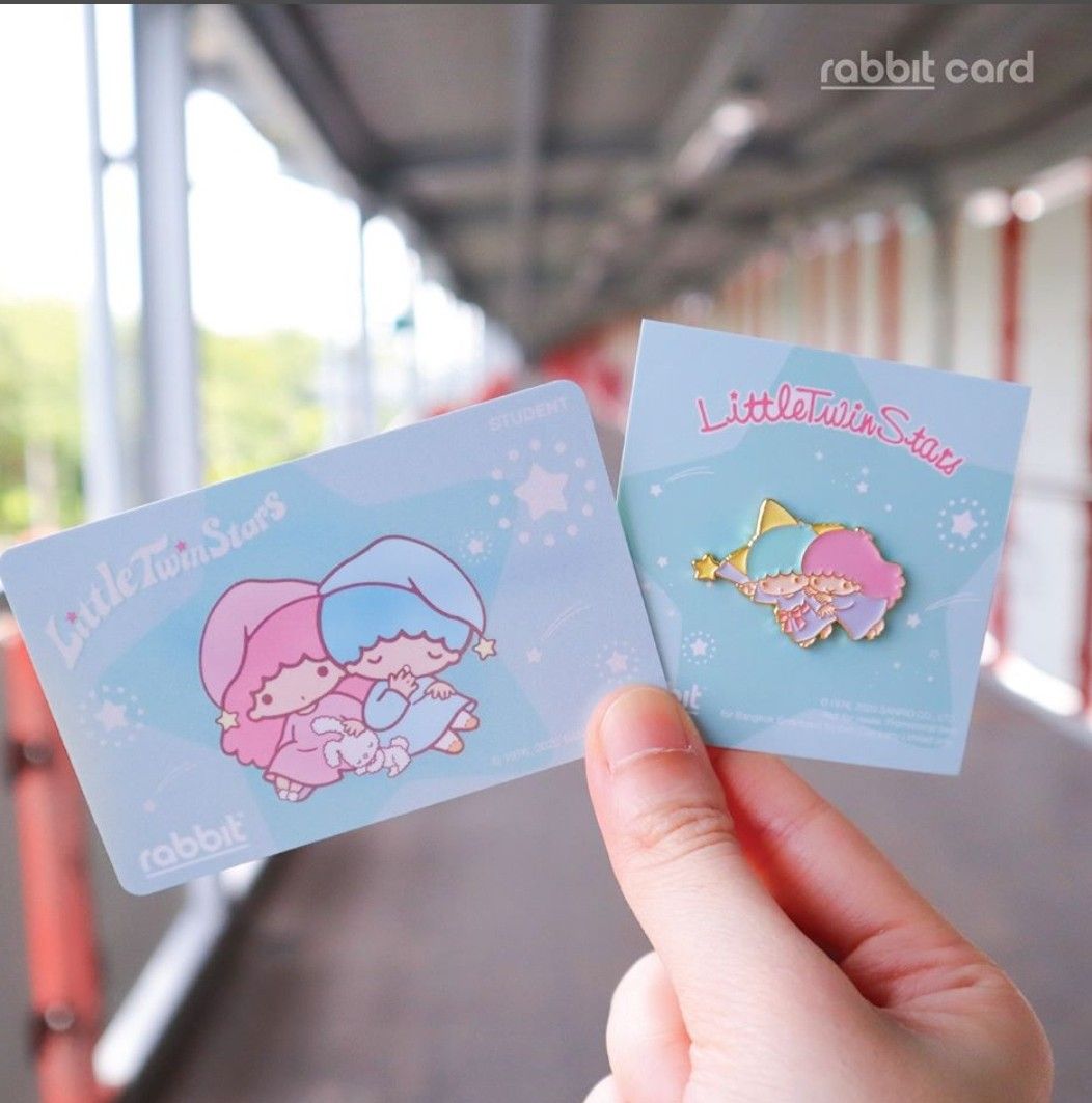 全新 泰國 Sanrio Rabbit Card BTS Little Twin Stars 學生款 限量版 現貨(每套附送心口針一個 ...