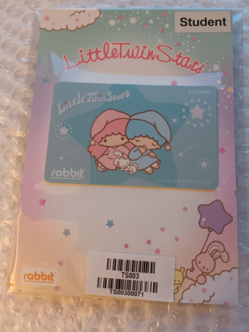 全新 泰國 Sanrio Rabbit Card BTS Little Twin Stars 學生款 限量版 現貨(每套附送心口針一個 ...