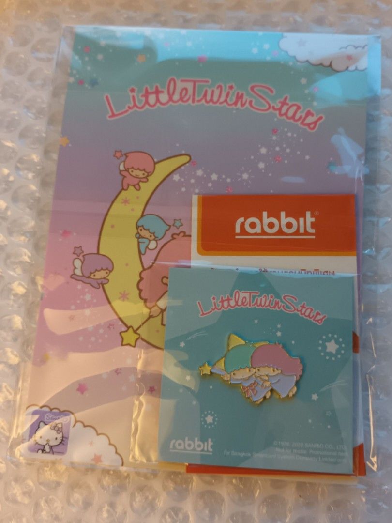 全新 泰國 Sanrio Rabbit Card BTS Little Twin Stars 學生款 限量版 現貨(每套附送心口針一個 ...