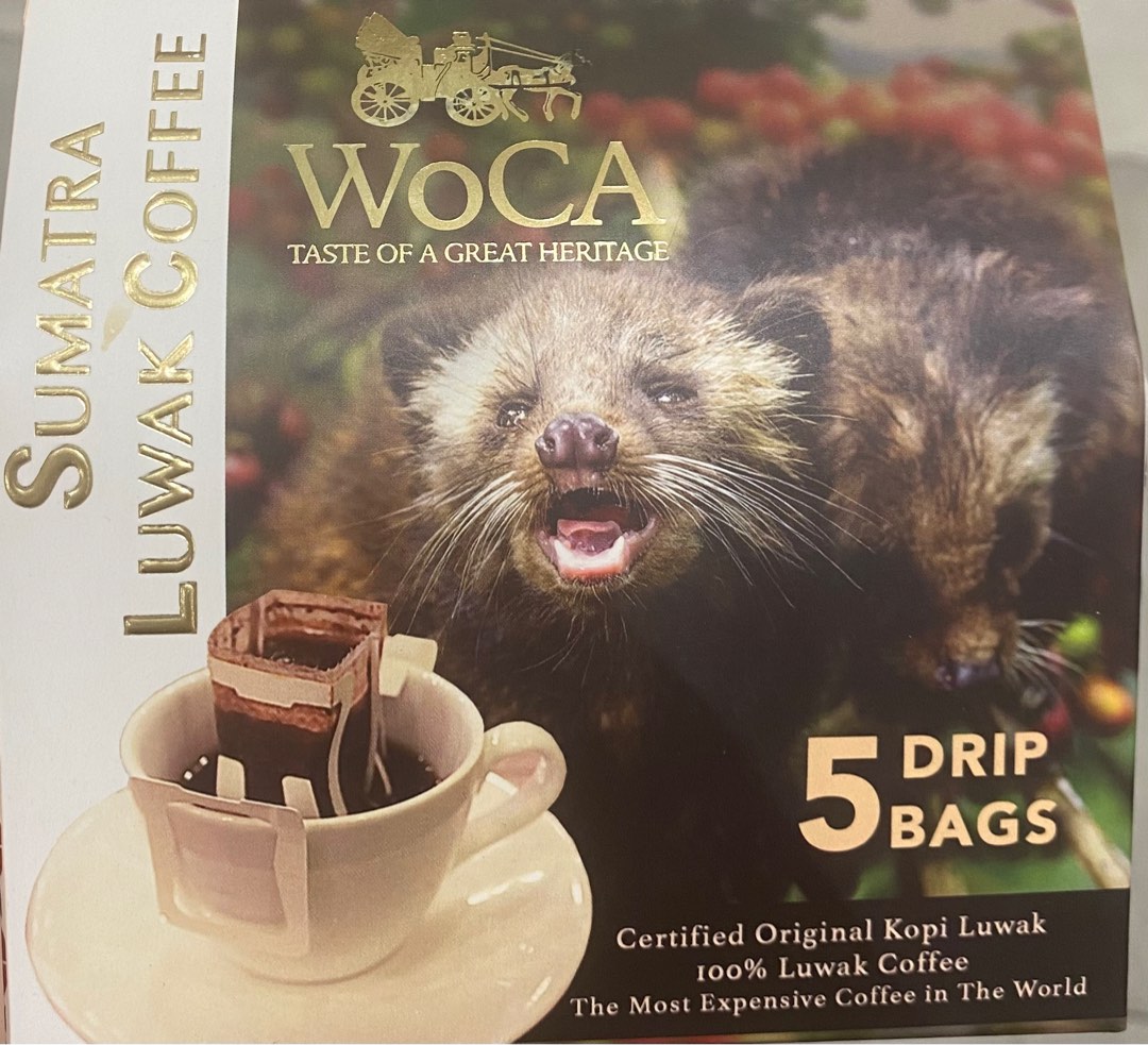 Woca 貓屎咖啡 Luwak coffee, 嘢食 & 嘢飲, 其他食物及飲料 - Carousell
