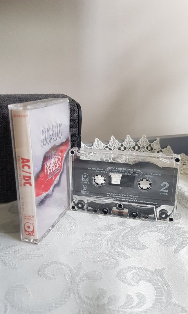 ACDC - The Razors Edge Rock Music Audio Cassette Retro Vintage Tape ...