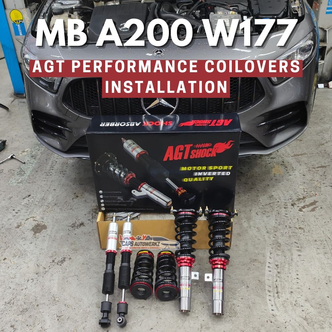 AGT Performance Coilovers for Conti Cars - Mercedes Benz A200 W177, Car Accessories, Car ...