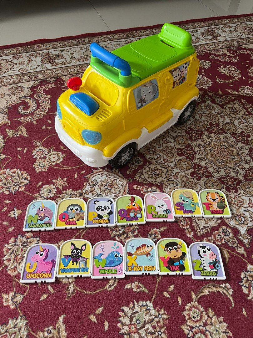 Alphabet / Phonics Toy Car, Babies & Kids, Infant Playtime on Carousell