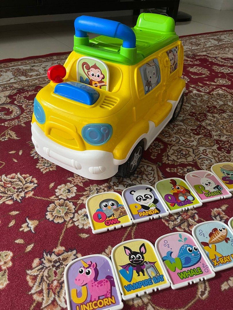 Alphabet / Phonics Toy Car, Babies & Kids, Infant Playtime on Carousell