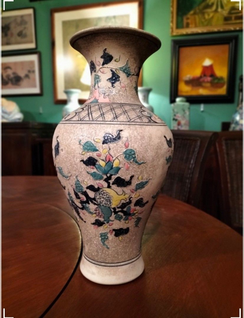 Antique Hand Painted Ching Dynasty Vase-FVgs300d522, Hobbies & Toys ...
