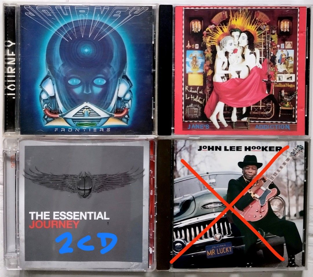 arthcd CDs at 12 each - JOURNEY, JANE'S ADDICTION, JOHN LEE HOOKER ...