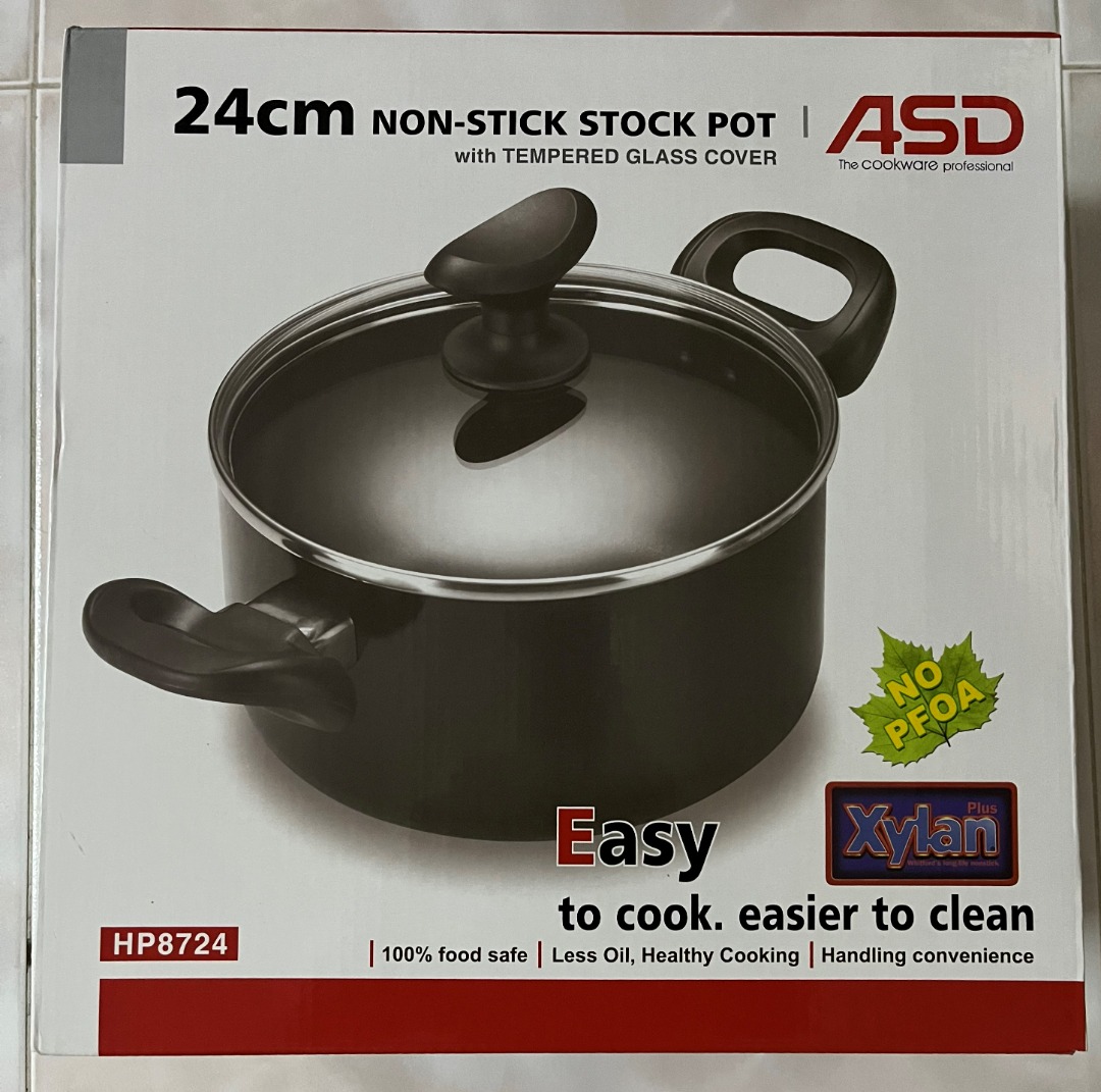 ASD Pot with glass lid, Furniture & Home Living, Kitchenware ...