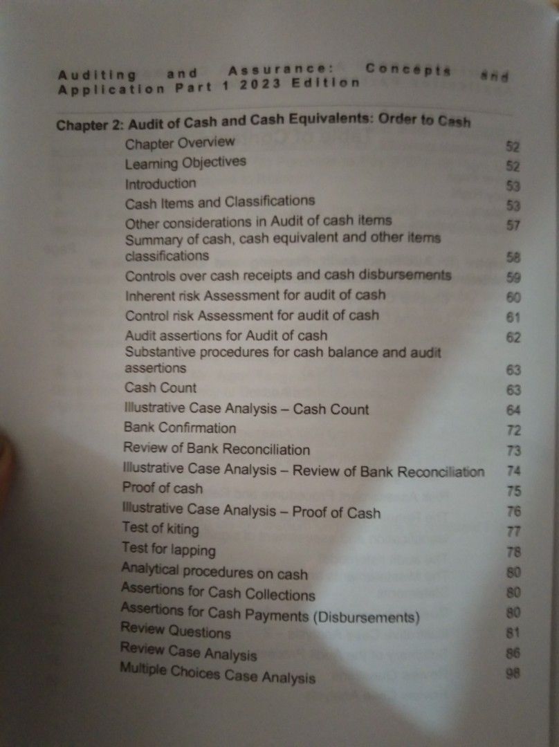 Auditing And Assurance Concepts And Applications Part 1 By Binaluyo