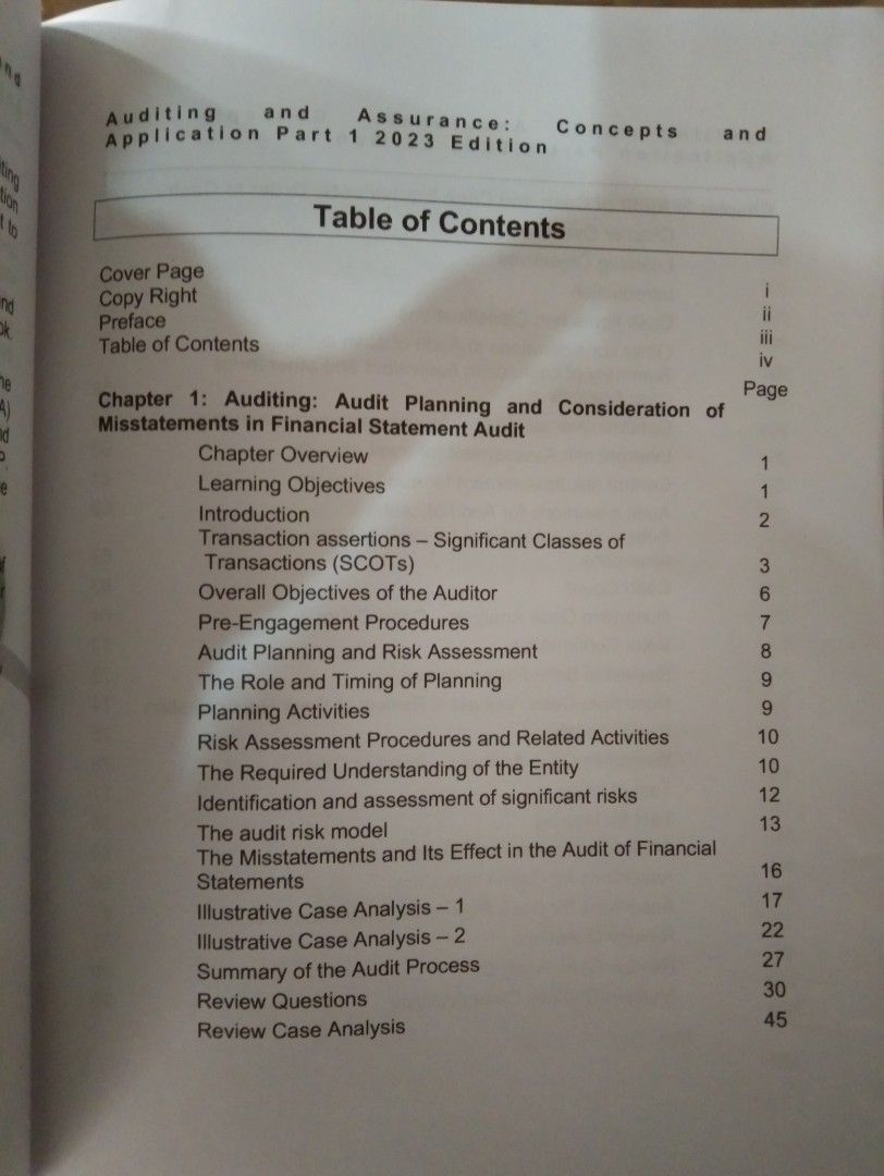 Auditing And Assurance Concepts And Applications Part 1 By Binaluyo 2023 Hobbies And Toys Books