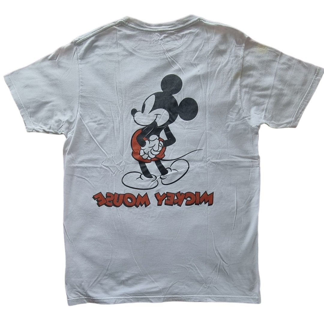 Auth Disney Mickey Mouse Vintage front and back print Medium T-Shirt on ...