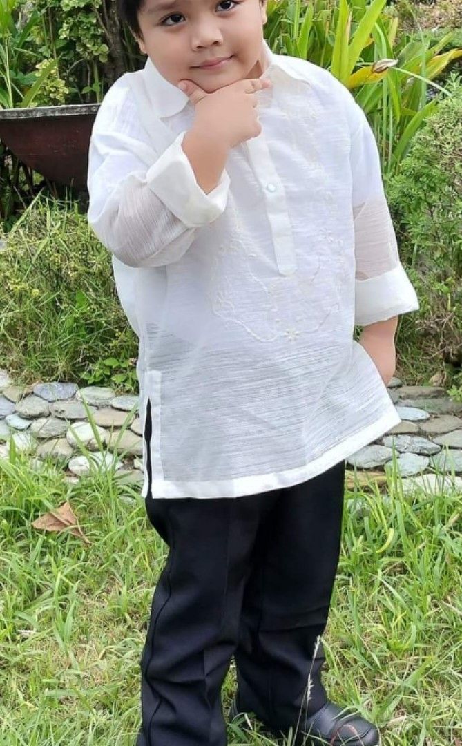 Barong Tagalog | Black Pants for kids | School Pants | Buwan ng Wika ...