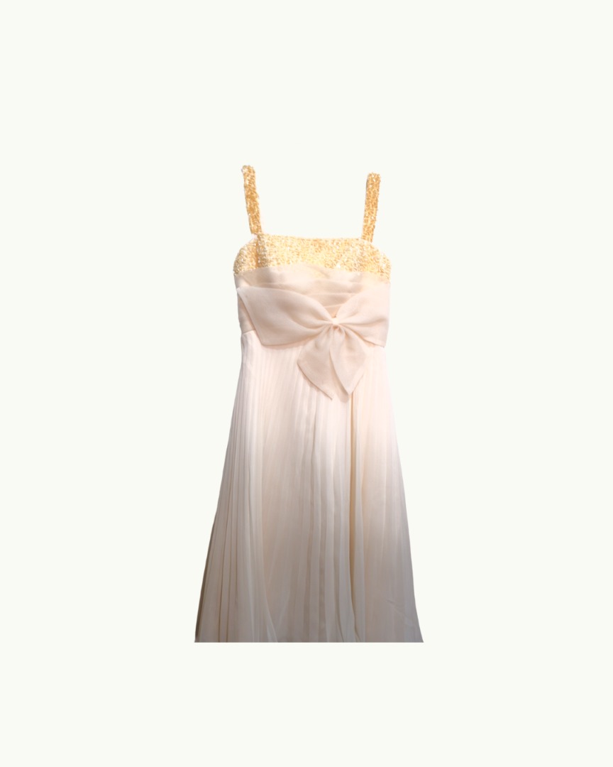 Beaded & Pleaded Graduation Dress, Women's Fashion, Dresses & Sets ...