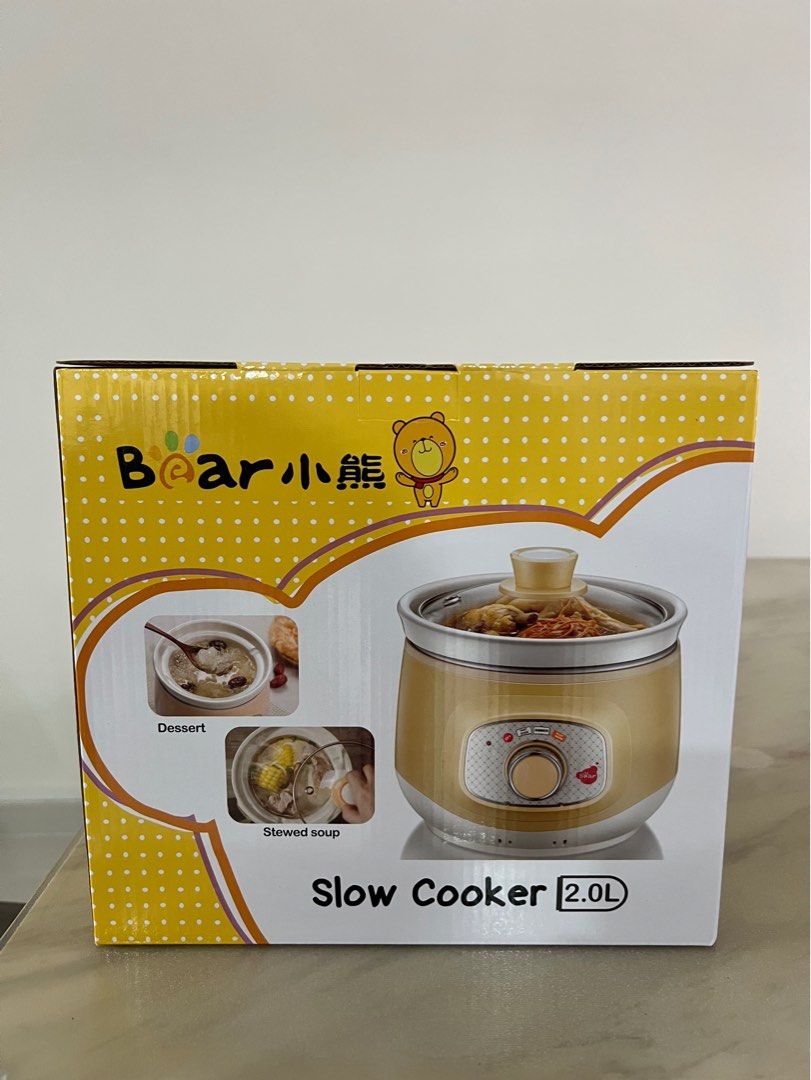 Bear Electric Slow Cooker with Ceramic Pot 2L (DDG-D20Q2), TV & Home ...