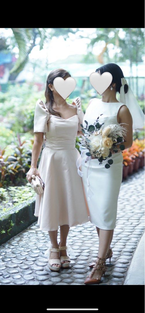 Beige Filipiniana Dress on Carousell