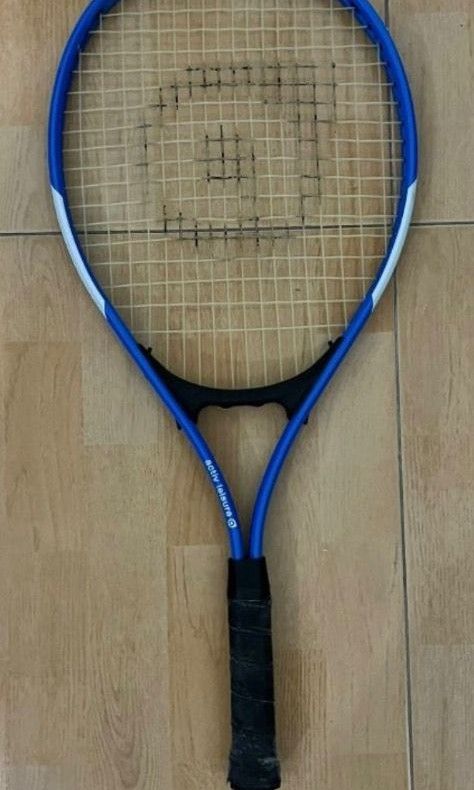 Blue Tennis Racket, Sports Equipment, Sports & Games, Racket & Ball ...