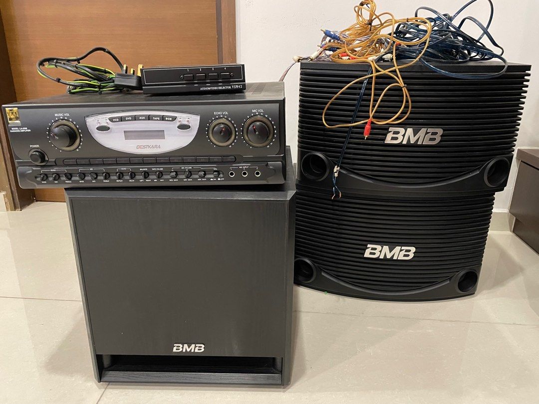 BMB Karaoke System with Speaker, Amp and Bass, Audio, Soundbars ...