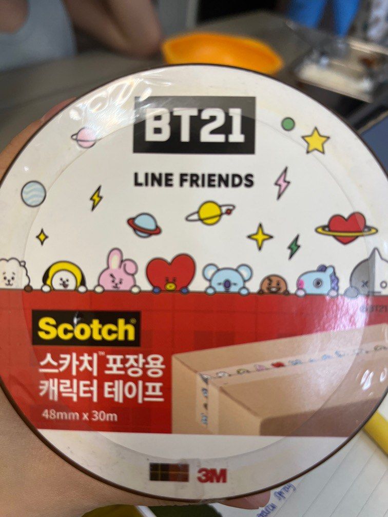 BT21 x 3M Scotch Packaging Tape, Hobbies & Toys, Stationary & Craft, Stationery & School ...