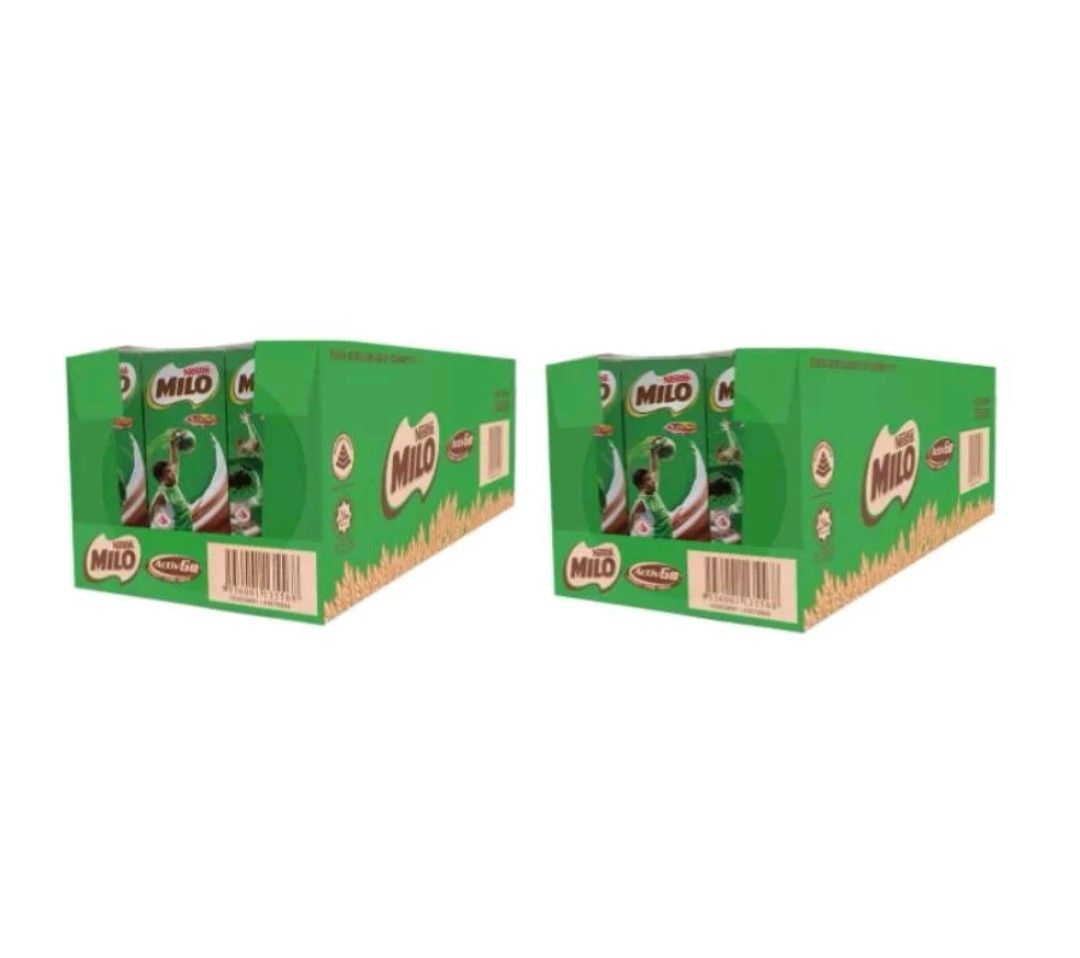 [Bundle of 48] MILO UHT Chocolate Malt Packet Drink 200ml, Health ...