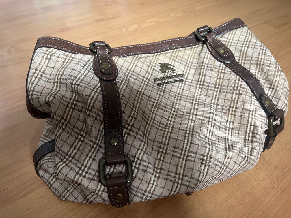 Vintage Burberry Blue Label Handbag, Luxury, Bags & Wallets on Carousell