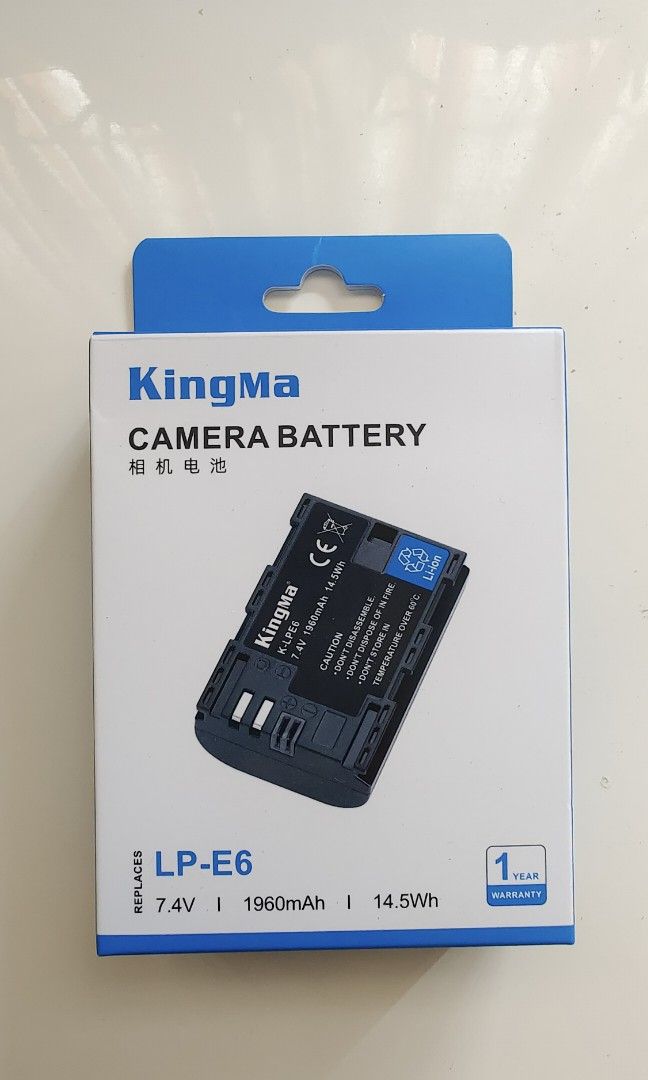 Canon LP-E6 battery Kingma, Photography, Photography Accessories ...