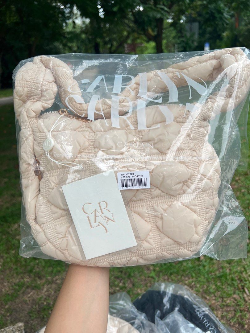 Carlyn SoftM Ivory, Women's Fashion, Bags & Wallets, Shoulder Bags on ...