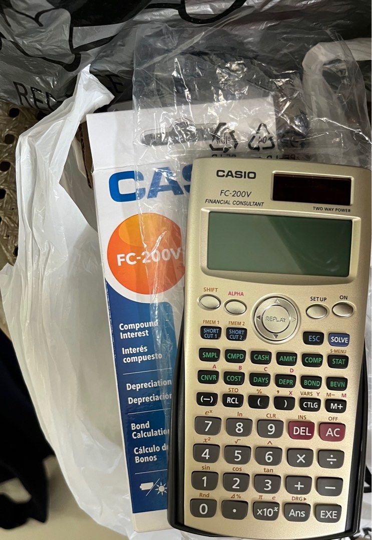 Casio FC-200V Financial Calculator, Hobbies & Toys, Stationery & Craft ...