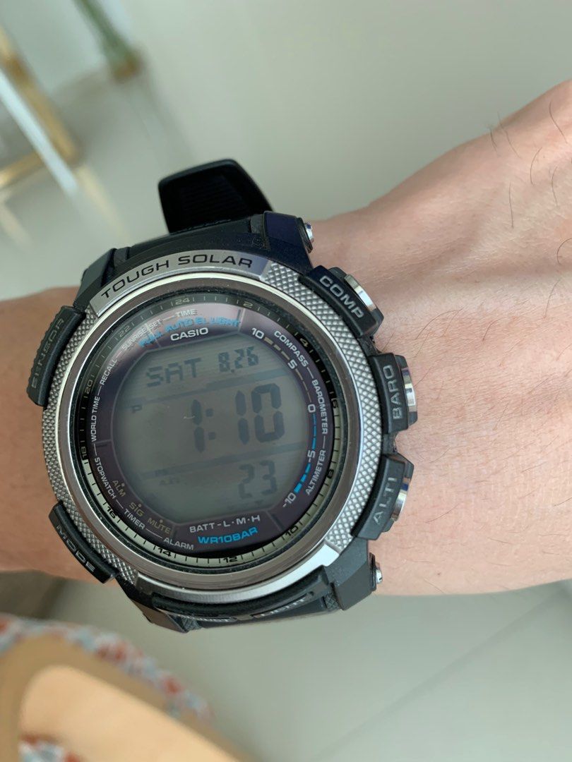 Casio G-Shock GBD 100, Casio PROTREK PRG 200, ALTITUDES, COMPASS ...
